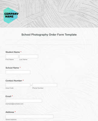 School Photography Order Form Template | Jotform