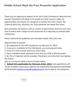 School Presentation Handout Form Template | Jotform