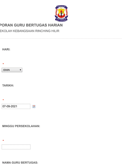 School Weekly Report Form Template | Jotform