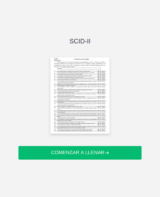 SCID-II Plantilla de formulario | Jotform