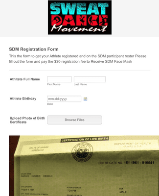 SDM Registration Form & Questionnaire Form Template | Jotform