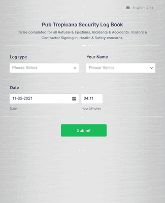 Security Log Form Template | JotForm