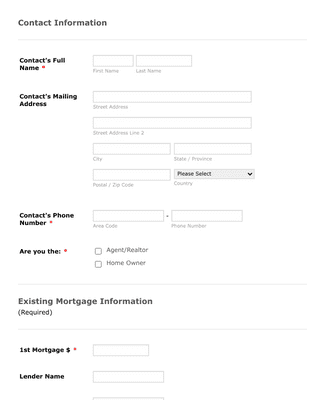 Real Estate Seller information Form Template | Jotform