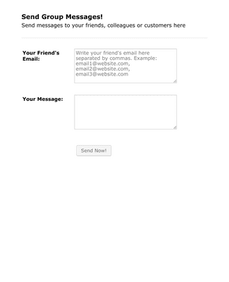 Send Group Messages Form Template | Jotform