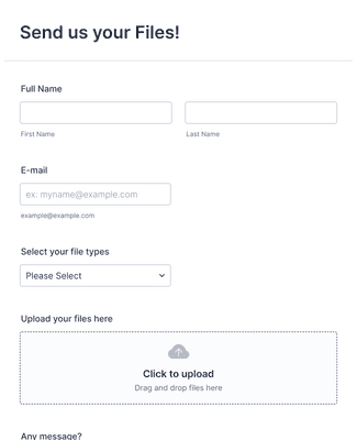 Send your Files Form Template | Jotform