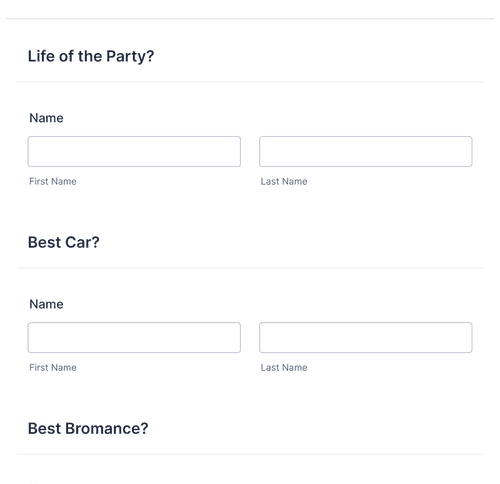 Senior Superlatives Form Template | Jotform
