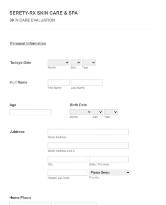 SPA Evaluation Form Template | Jotform