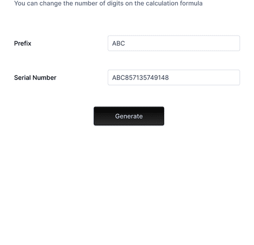 Serial Number Generator Form Template | Jotform