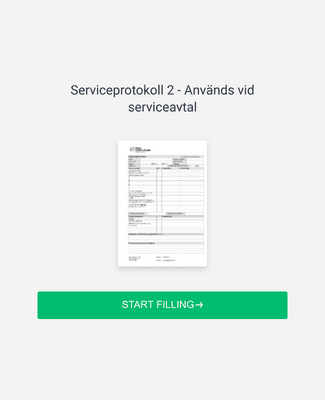 Serviceprotokoll 2 - Används vid serviceavtal Form Template | Jotform