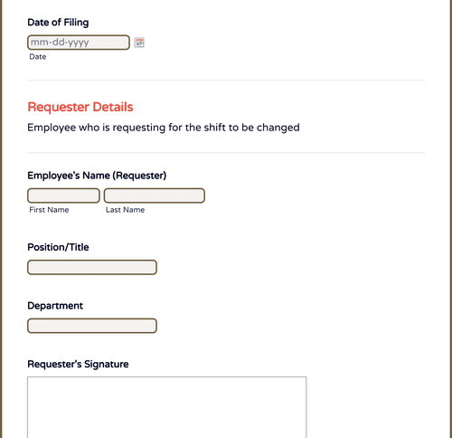 Shift Changeover Form Template | Jotform