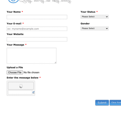 Simple Business Contact Form Template | Jotform