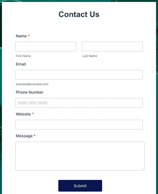 Simple Contact Us Form Template | Jotform