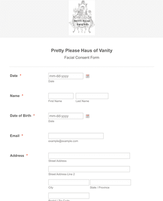 Spa Consent Form Template | JotForm