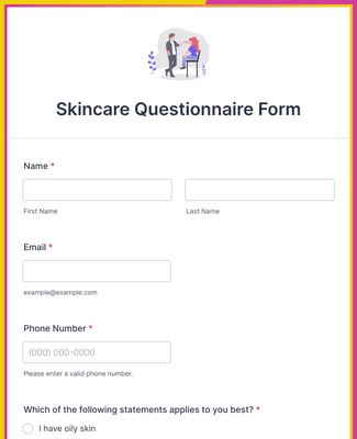 Skincare Questionnaire Form Template | Jotform