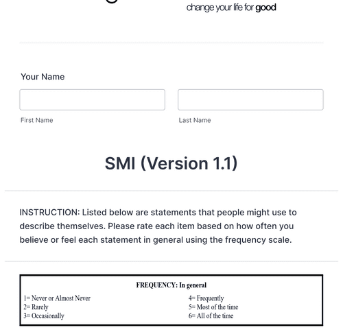 SMI (Version 1.1) Form Template | Jotform