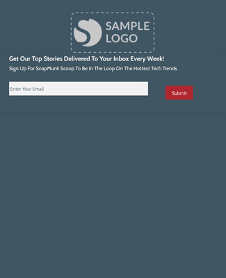 Email Newsletter Sign Up Form Template | Jotform