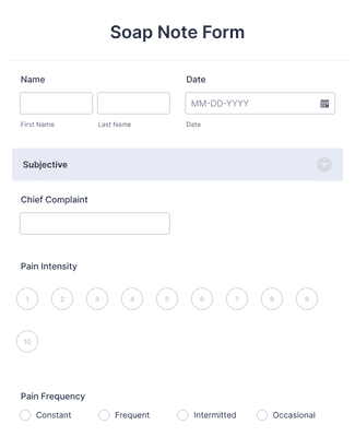 Soap Note Form Template | Jotform