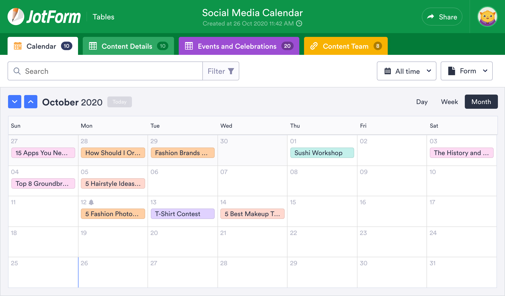 Social Media Calendar Template Google Sheets 2024 Easy To Use