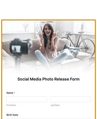 Social Media Photo Release Form Template | Jotform