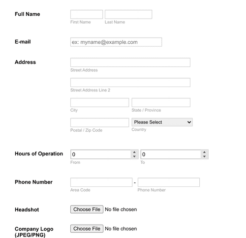 Social Media Profile Information Form Template | Jotform