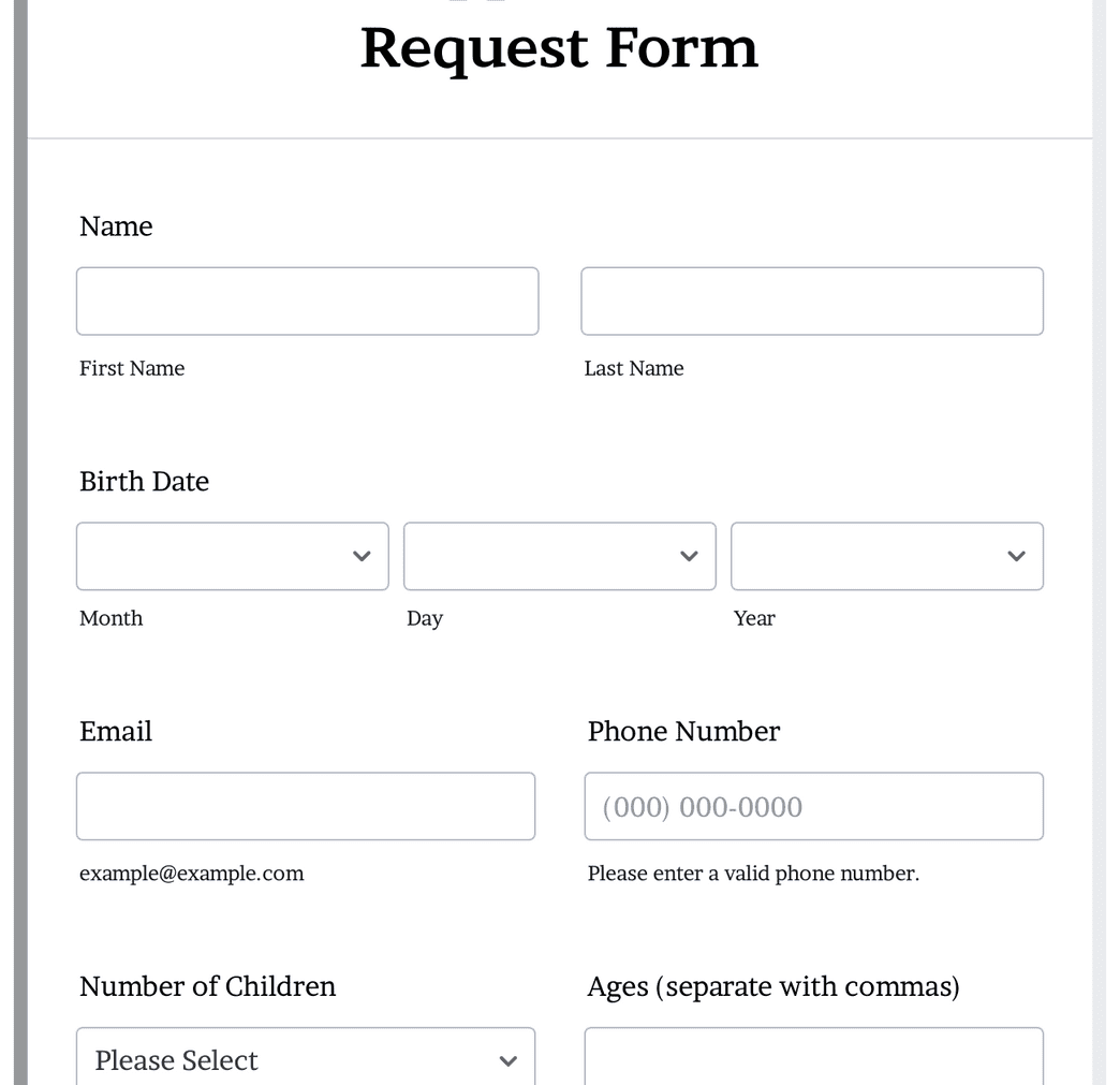 Social Support Assistance Request Form Template | Jotform