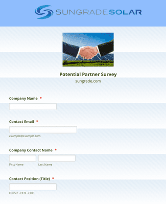Solar Business Partnership Form Template | Jotform