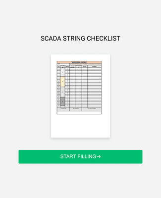 Solar Strings Checklist Form Template | Jotform