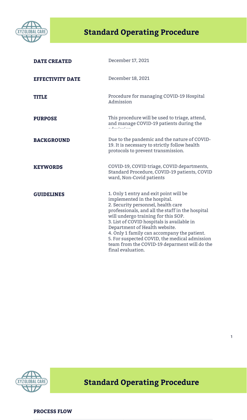 SOP Template PDF Templates Jotform