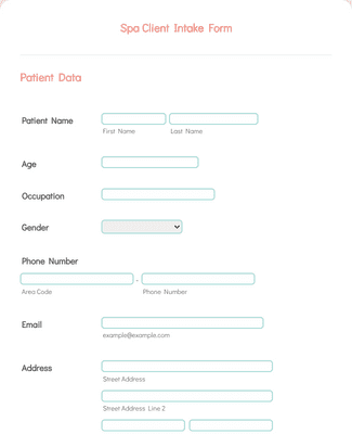 Intake Form for Care Providers Form Template | Jotform