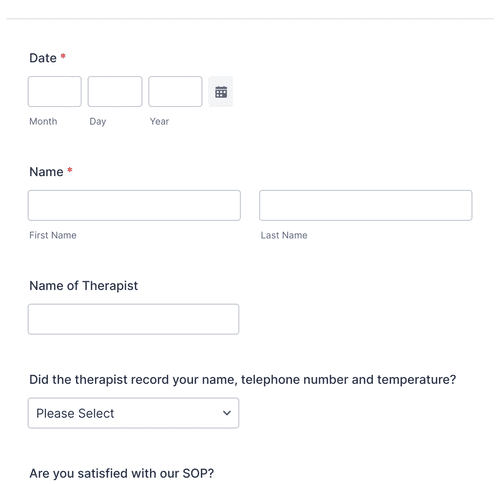Spa Guest Evaluation Form Template | Jotform