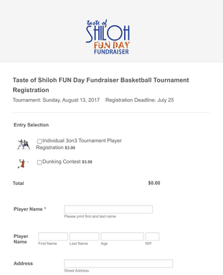 Sports Tournament Registration Form Template | Jotform