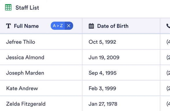 Payroll Template | JotForm Tables