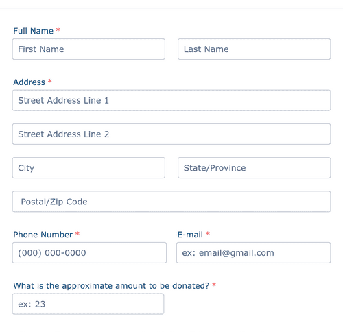 Stock Donation Form Template | Jotform