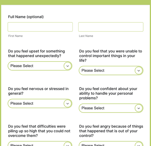 Stress Survey Form Template | Jotform
