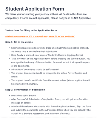 Student Application Form Template | Jotform
