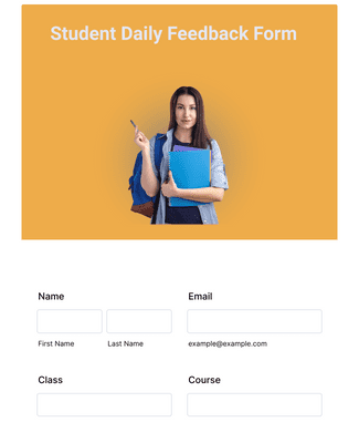 Student Daily Feedback Form Template | Jotform