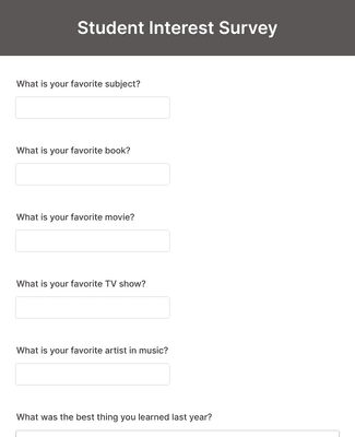 Student Motivation Survey Form Template | Jotform