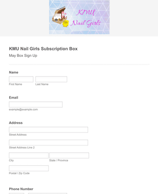 Subscription Box Form Template | Jotform