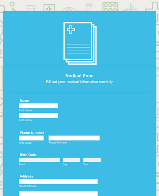 Summer Camp Medical Form Template | Jotform