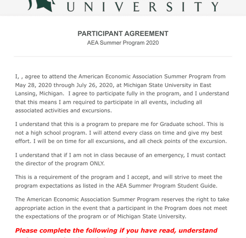 Summer School Agreement Form Template | Jotform