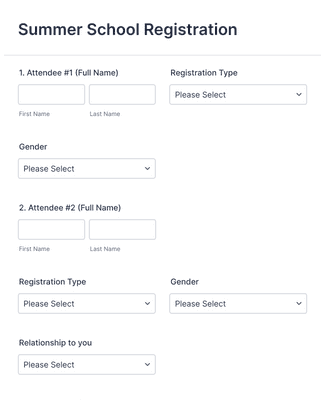 Summer School Registration Form Template | Jotform