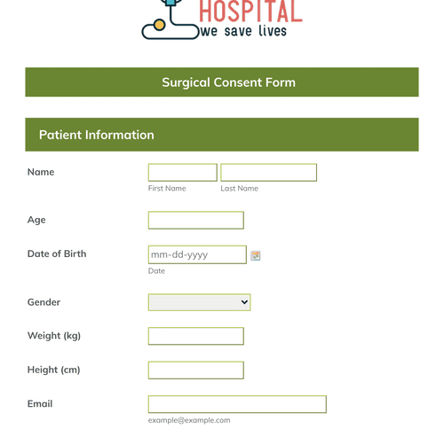 Surgical Consent Form Template | Jotform