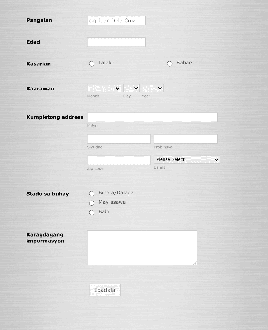 Survey para sa mga tao sa mundo Form Template | Jotform