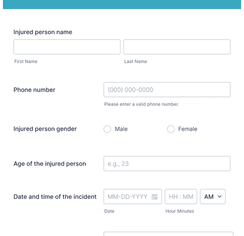 Swimming Pool Incident Report Form Template | Jotform