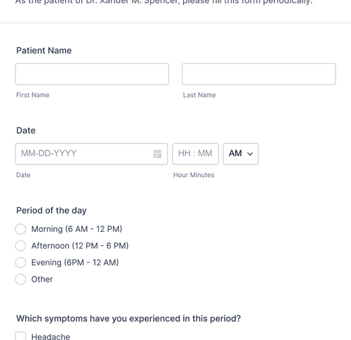 Symptom Screening Form Template | Jotform