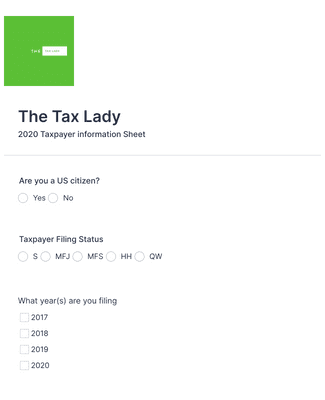 Tax information Form Template | Jotform