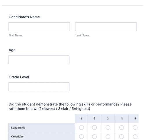 Teacher Recommendation Form Template | Jotform