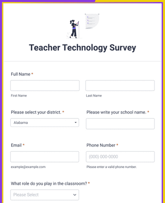 Teacher Technology Survey Form Template | Jotform