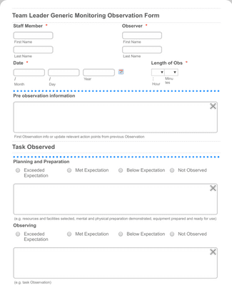 Team Leader Feedback Form Template | JotForm