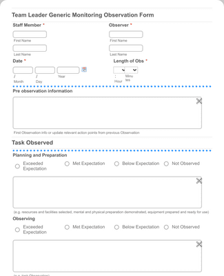 Team Leader Feedback Form Template | Jotform